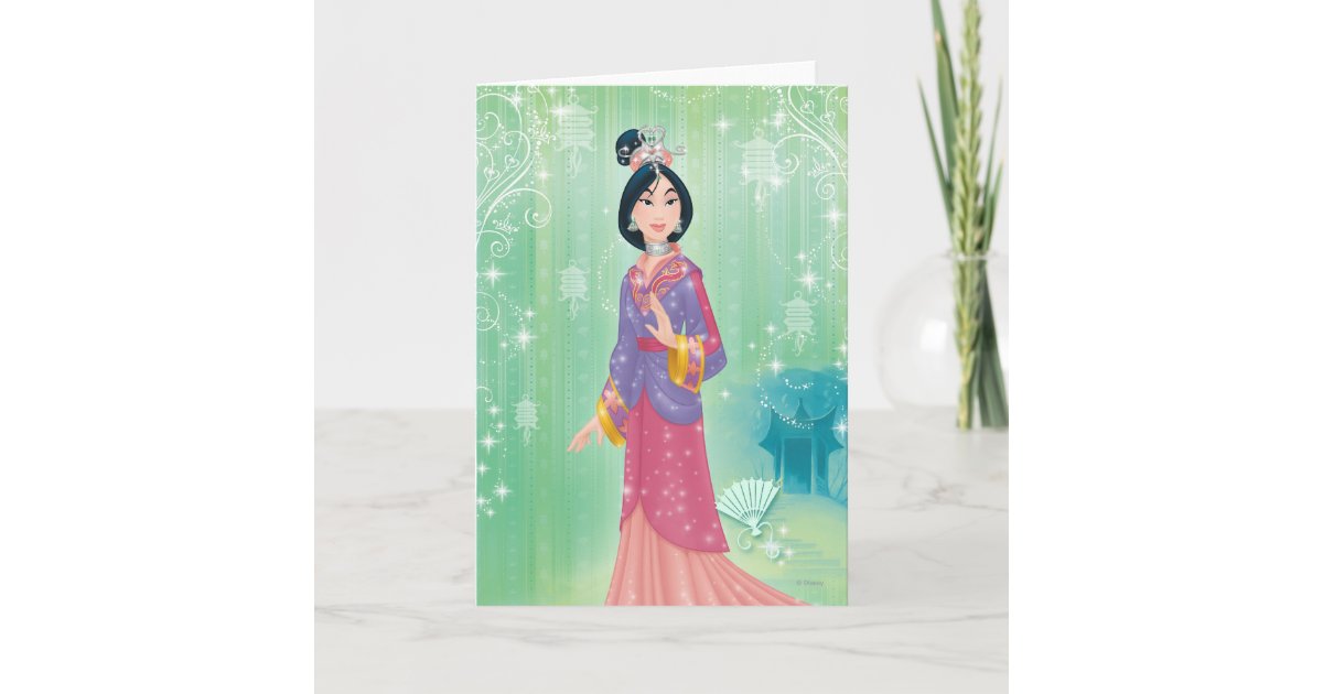 Mulan Princess Card | Zazzle