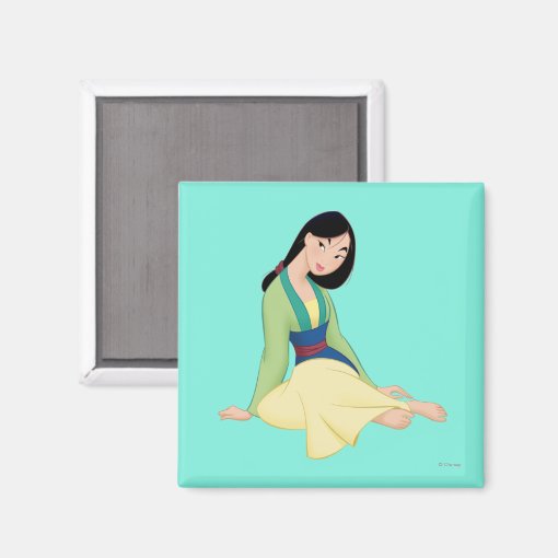Mulan Sitting Magnet | Zazzle