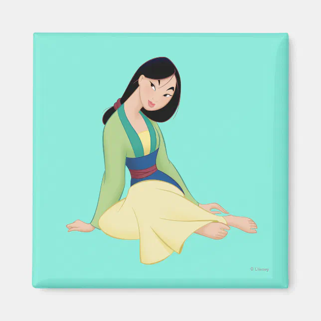 Mulan Sitting Magnet | Zazzle