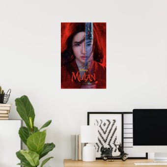 Mulan Sword Reflection Theatrical Art Poster | Zazzle