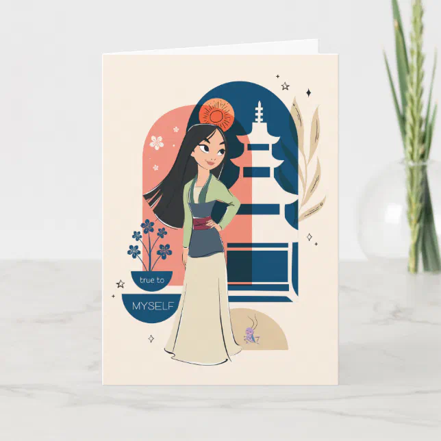 Mulan True to Myself Card | Zazzle