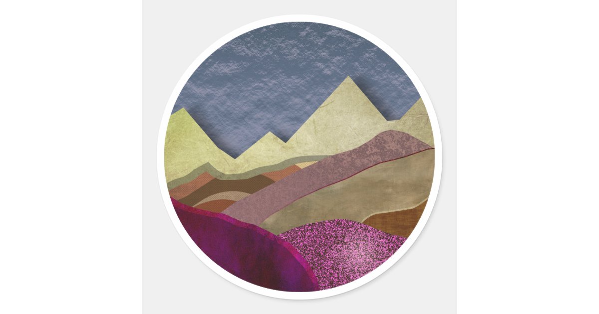 Mulberry Mountains Classic Round Sticker | Zazzle