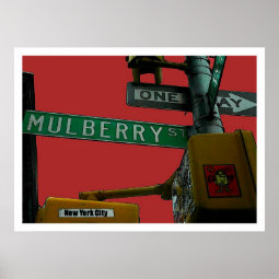 "Mulberry Street: Little Italy" New York City Poster | Zazzle