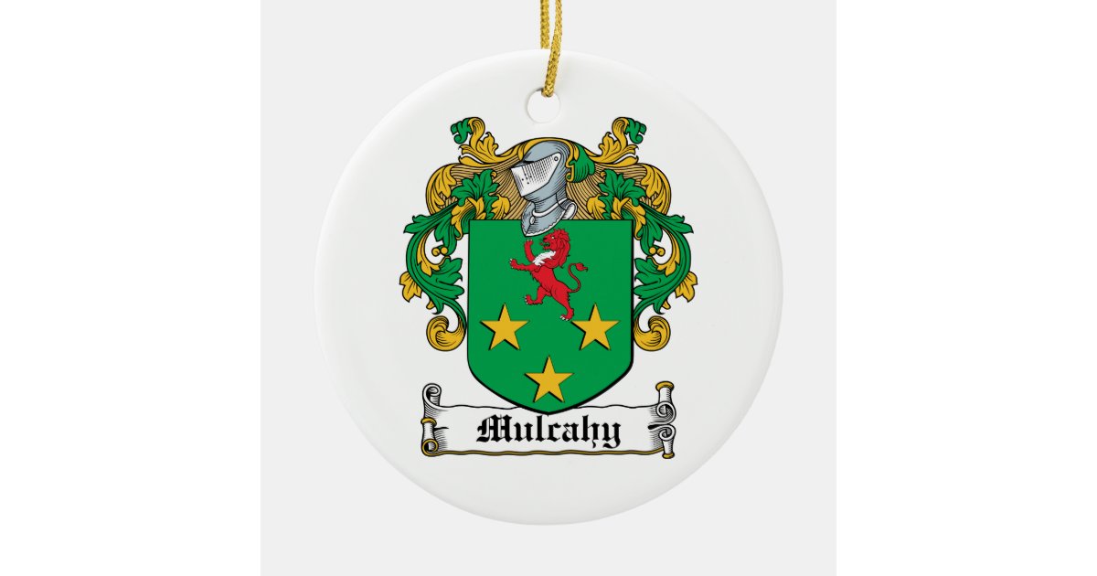Mulcahy Family Crest Ceramic Ornament | Zazzle