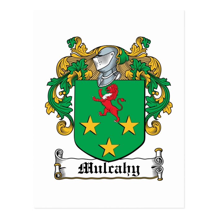 Mulcahy Family Crest Postcard | Zazzle.com