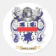 Mulder Coat of Arms (Family Crest) Classic Round Sticker | Zazzle