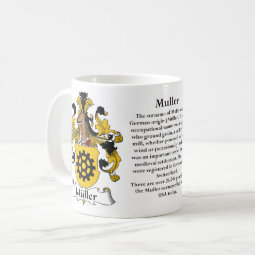 Muller Family German Coat of Arms Mug | Zazzle
