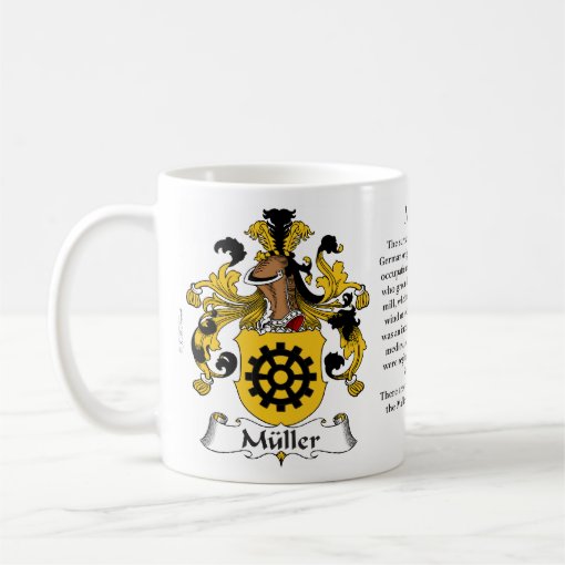 Muller Family German Coat of Arms Mug | Zazzle