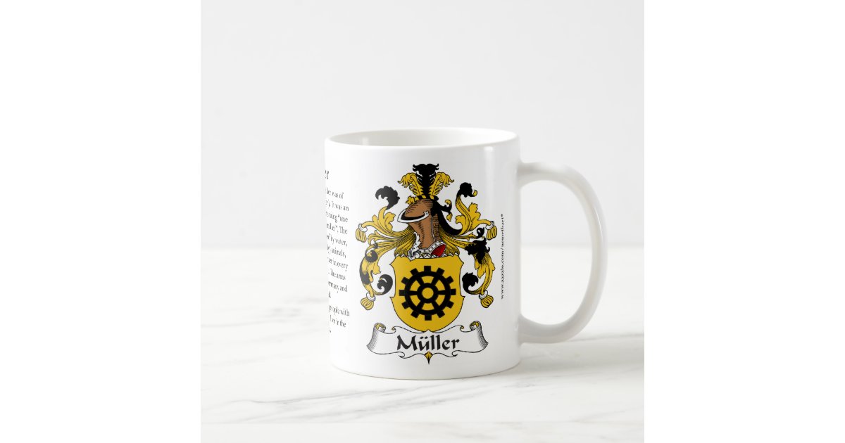 Muller Family German Coat of Arms Mug | Zazzle