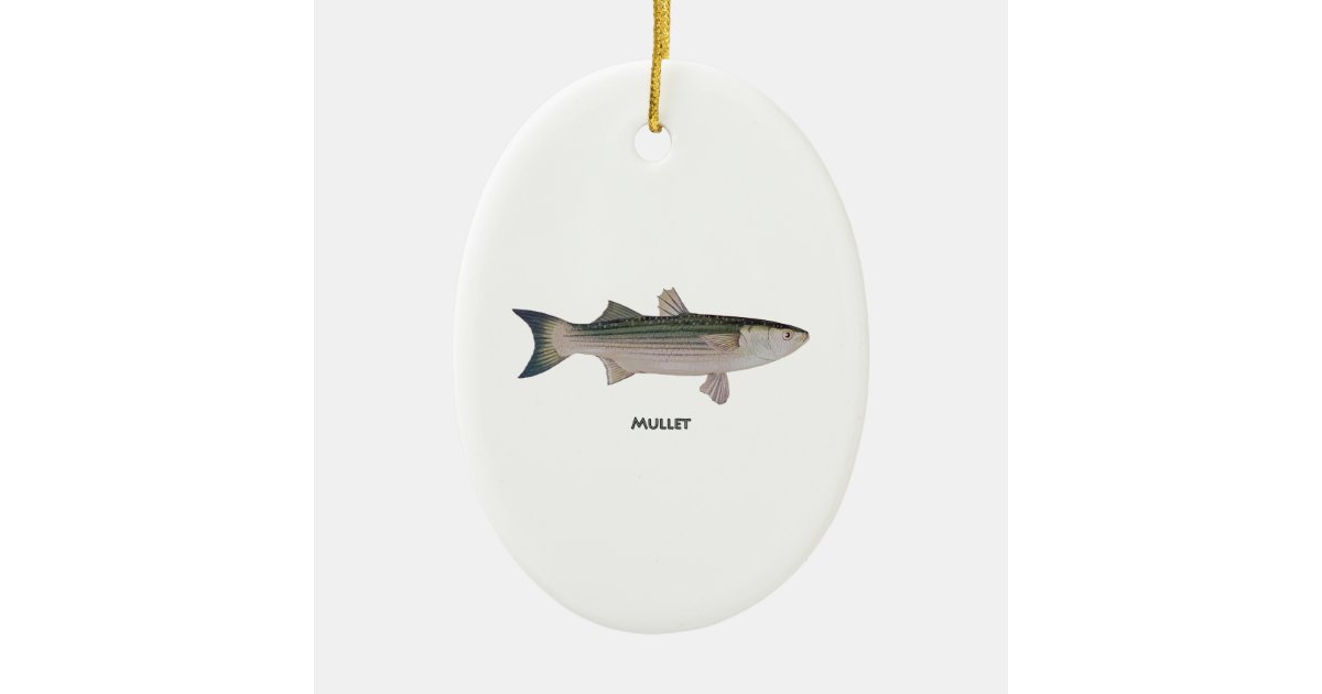 Mullet Logo Ceramic Ornament | Zazzle