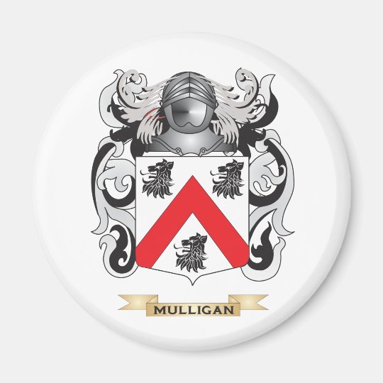 Mulligan Coat of Arms (Family Crest) Magnet | Zazzle.com