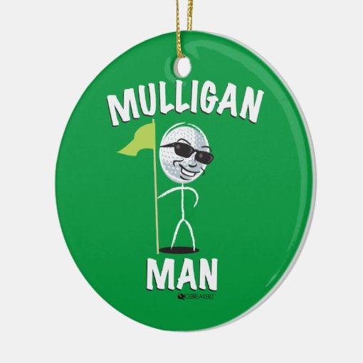 MULLIGAN MAN FUNNY GOLF ORNAMENT | Zazzle