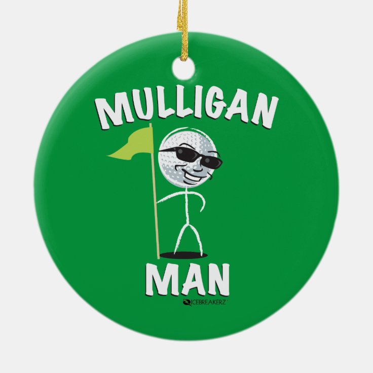 MULLIGAN MAN FUNNY GOLF ORNAMENT | Zazzle