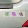 Multi-Brain Bumper Sticker | Zazzle