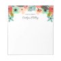 Multi Color Flowers From the Desk of Personalized Notepad | Zazzle
