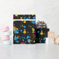 Multi-Color Mini Paint Splatter Confetti Blast Wrapping Paper | Zazzle