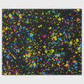 Multi-Color Mini Paint Splatter Confetti Blast Wrapping Paper | Zazzle
