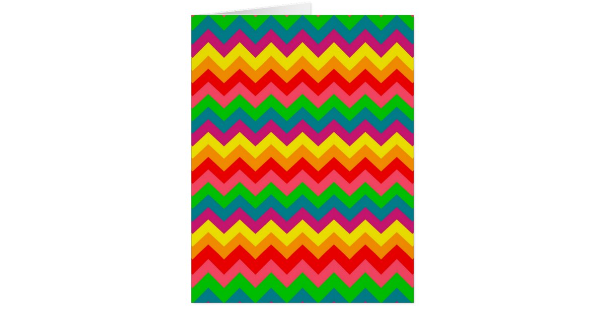 Multi Color Rainbow Chevrons Pattern | Zazzle