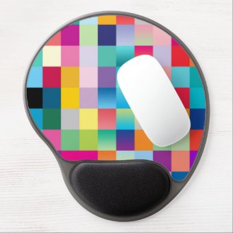 “Multi Colored Design” Gel Mouse Pad | Zazzle