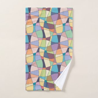 Multi-Colored Patterned Bath Towel Set | Zazzle
