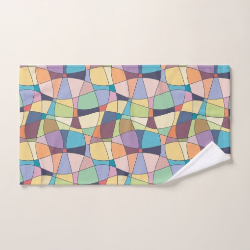 Multi-Colored Patterned Bath Towel Set | Zazzle