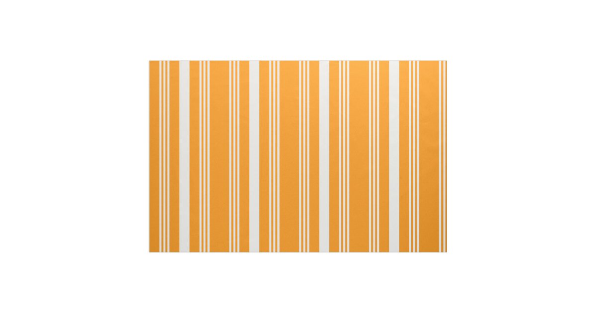 Multi-Column Orange Vertical Stripes Fabric | Zazzle