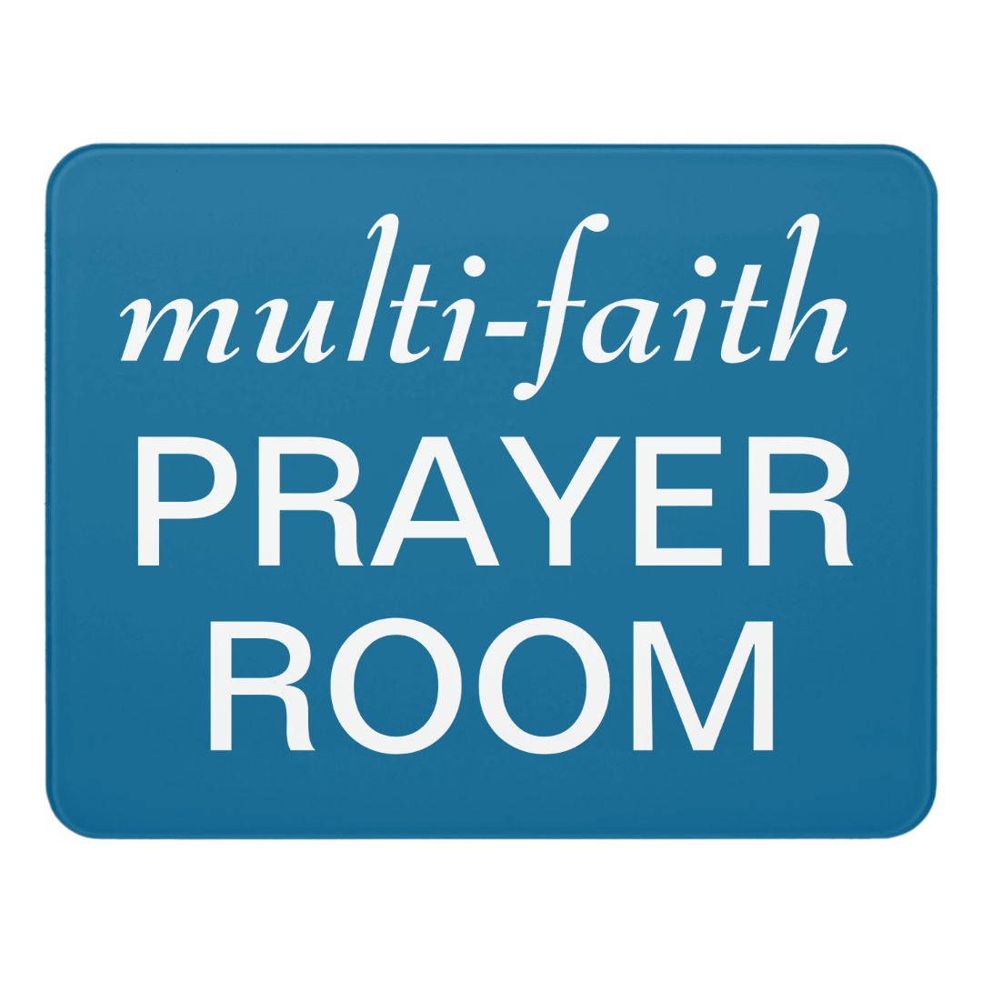 Multi Faith Prayer Room Door Sign | Zazzle