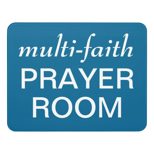 Multi Faith Prayer Room Door Sign | Zazzle.com