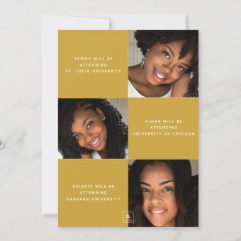 Multi Friend Graduation Party Invitation | Zazzle