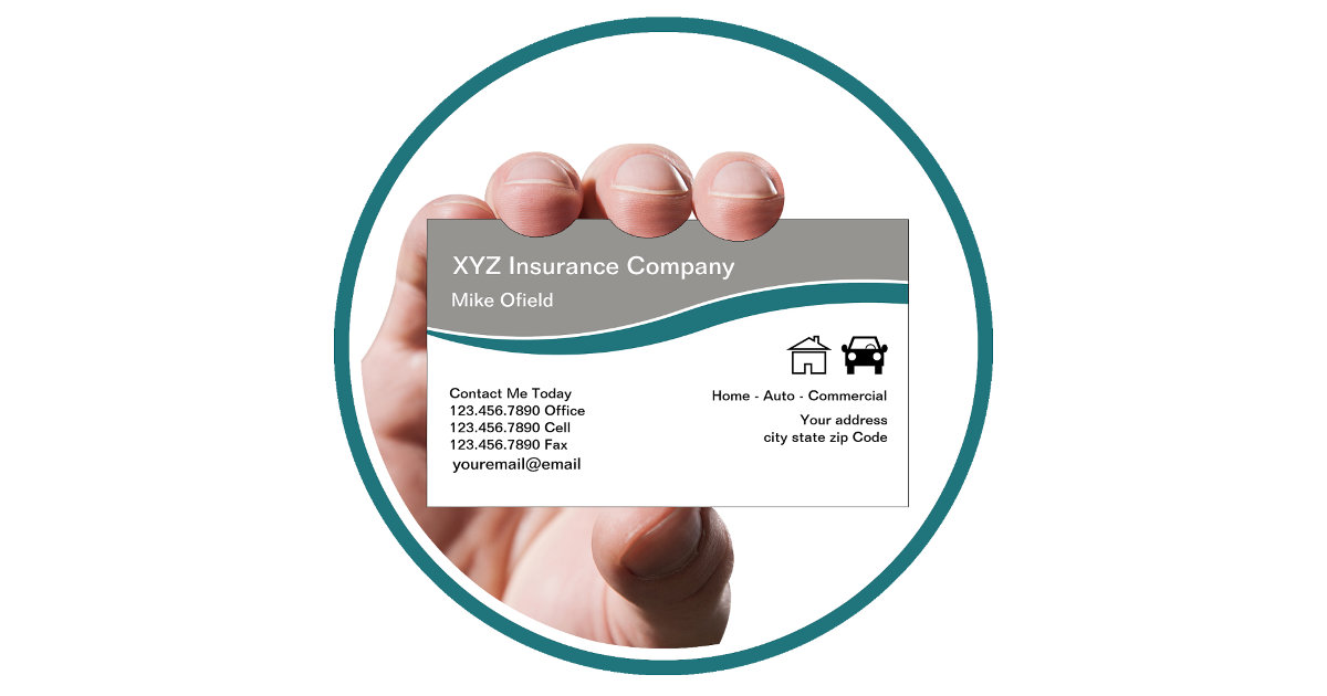 Multi-Line Insurance Agent Business Card | Zazzle