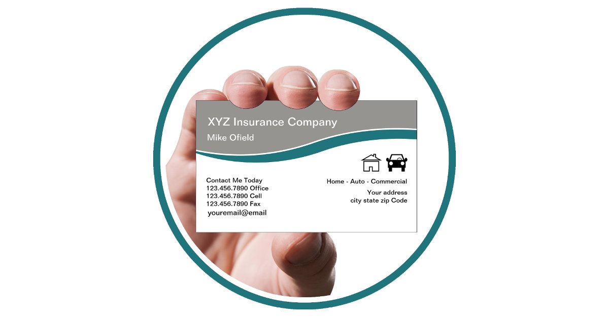 Multi-Line Insurance Agent Business Card | Zazzle