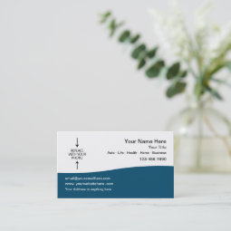 Multi Line Insurance Agent Photo Template Business Card | Zazzle