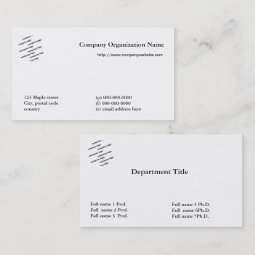 Multi name all purpose company logo business card | Zazzle