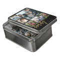Multi photo collage family script modern keepsake jigsaw puzzle | Zazzle