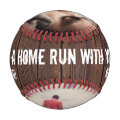 Multi Photo Home Run Dad Father's Day Baseball | Zazzle