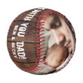 Multi Photo Home Run Dad Father's Day Baseball | Zazzle