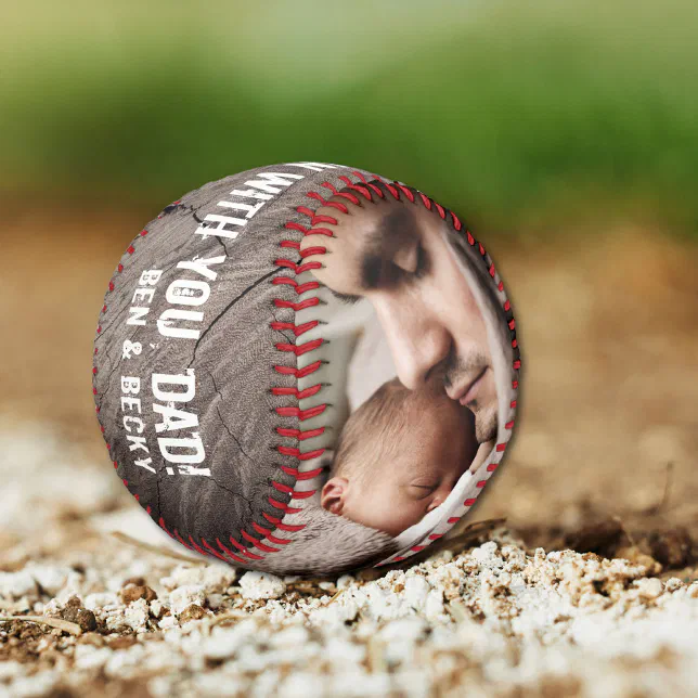 Multi Photo Home Run Dad Fathers Day Baseball | Zazzle