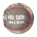 Multi Photo Home Run Dad Fathers Day Baseball | Zazzle
