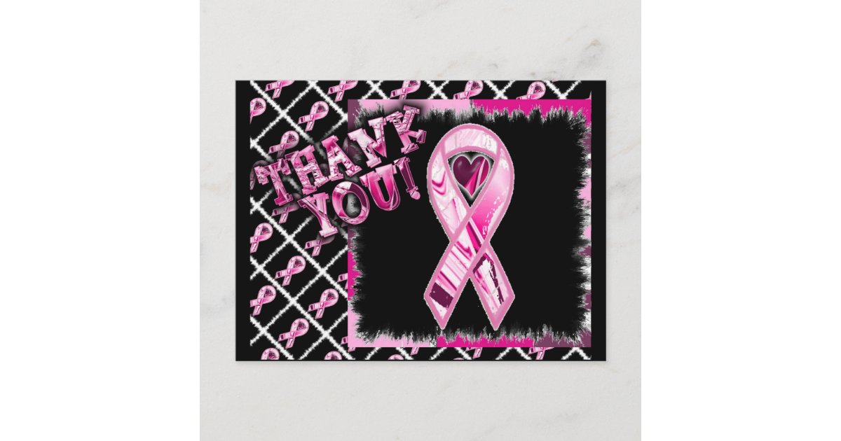 Multi Pink Ribbon Postcard | Zazzle