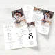 Multi-purpose Photo Overlay Program Menu Z Fold Brochure | Zazzle