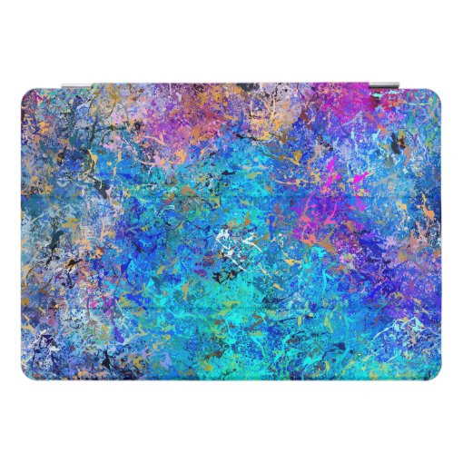 Multicolor Abstract Holi Splatter Painting iPad Pro Cover | Zazzle