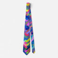 Multicolor Abstract Pattern Tie | Zazzle