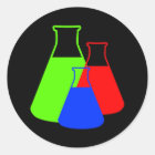 Green Erlenmeyer Flask Sticker | Zazzle.com