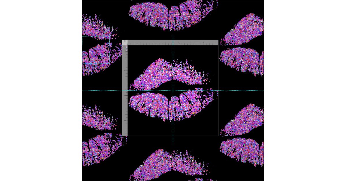 Multicolor Glitter Lips #12 Fabric | Zazzle
