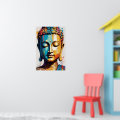 Multicolor Modern Art Buddha Poster | Zazzle