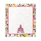 Multicolor Paint Splatter Teacher Notepad | Zazzle
