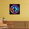 Multicolor Peace Sign Poster | Zazzle