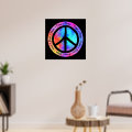 Multicolor Peace Sign Poster | Zazzle