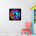 Multicolor Peace Sign Poster | Zazzle