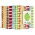 Multicolor Polka Dots Green Apple Teacher Binder | Zazzle